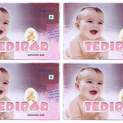 Tedibar Baby Bathing Bar, 75 Gm Pack Of 4-Karissakart.Com – KarissaKart